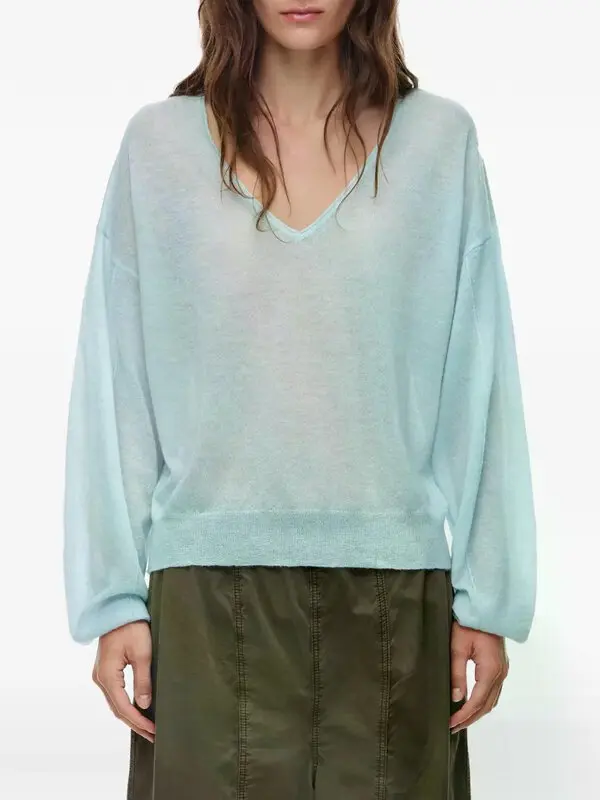 Bimba Y Lola Light Wool V-neck Sweater