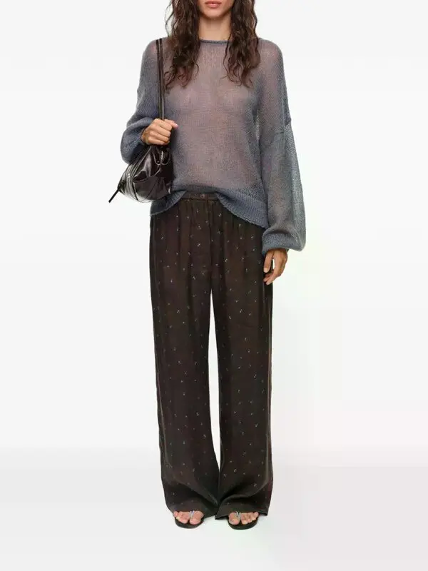 Bimba Y Lola Light Mohair Boat-neck Sweater