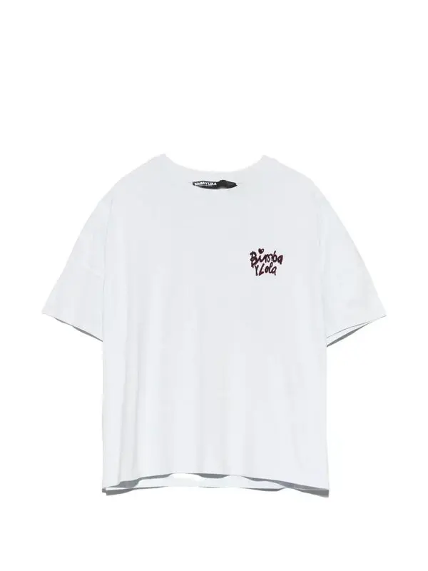 Bimba Y Lola Light Cotton Boxy T-shirt - Blue