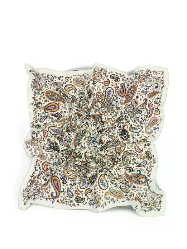 Bimba Y Lola Ivory Paisley Scarf