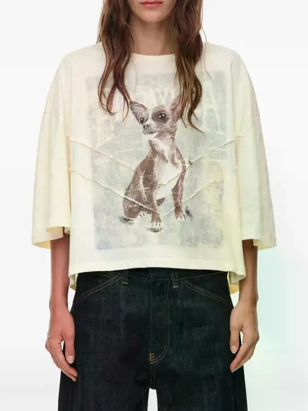 Bimba Y Lola Camel Chihuahua Boxy T-shirt