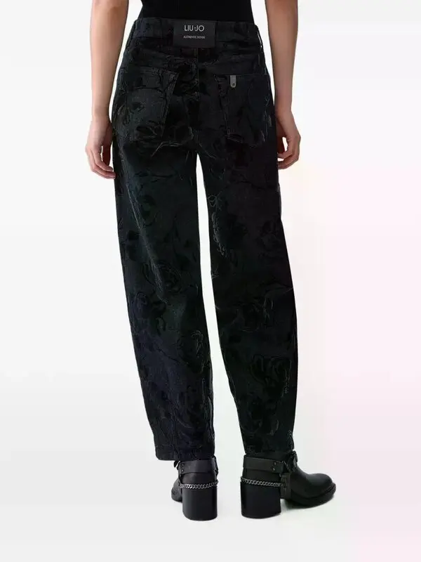 Liu Jo Flocked Floral Balloon Jeans