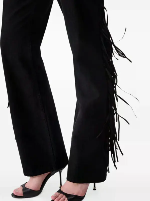 Liu Jo Straight Leg Jeans With Side Fringes