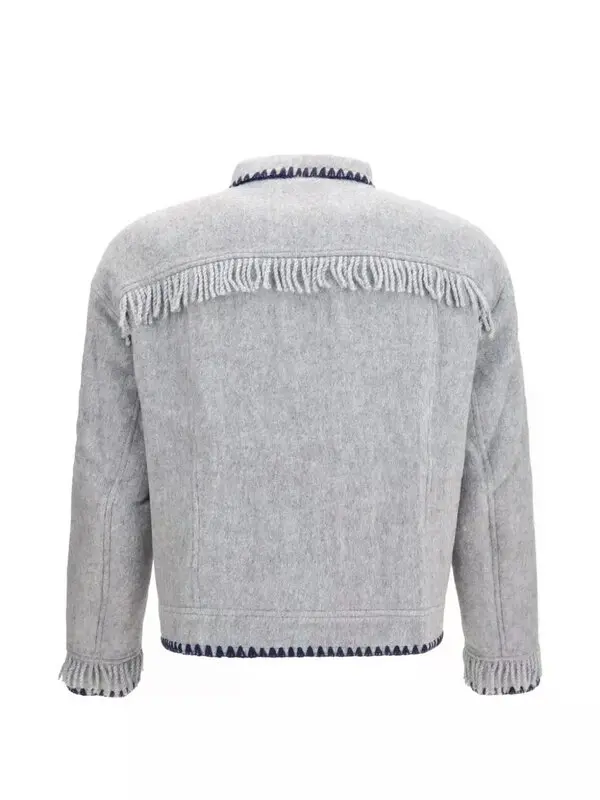 BAZISZT Vedu Fringe-trimmed Reversible Jacket