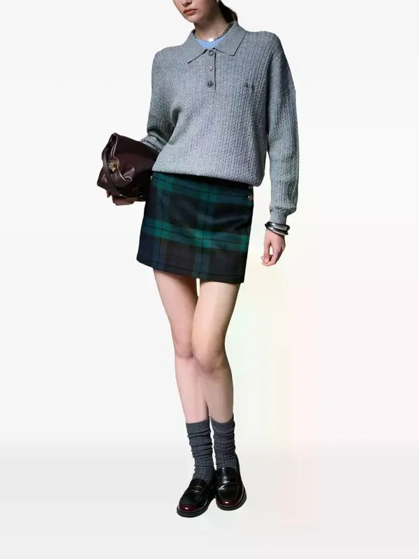 Liu Jo Knit Polo With Jewel Buttons