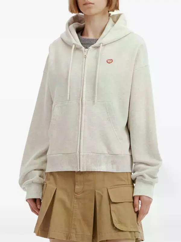 CHOCOOLATE Logo Patch Zip-up Hoodie