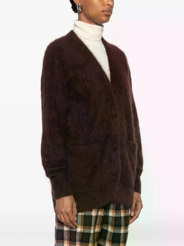 FORTE_FORTE Brushed-knit Cardigan