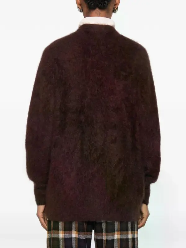 FORTE_FORTE Brushed-knit Cardigan
