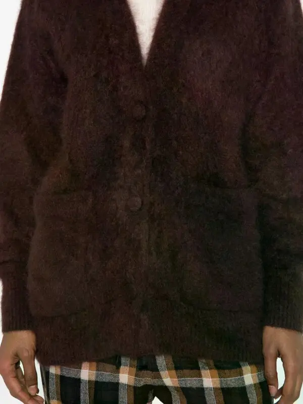 FORTE_FORTE Brushed-knit Cardigan