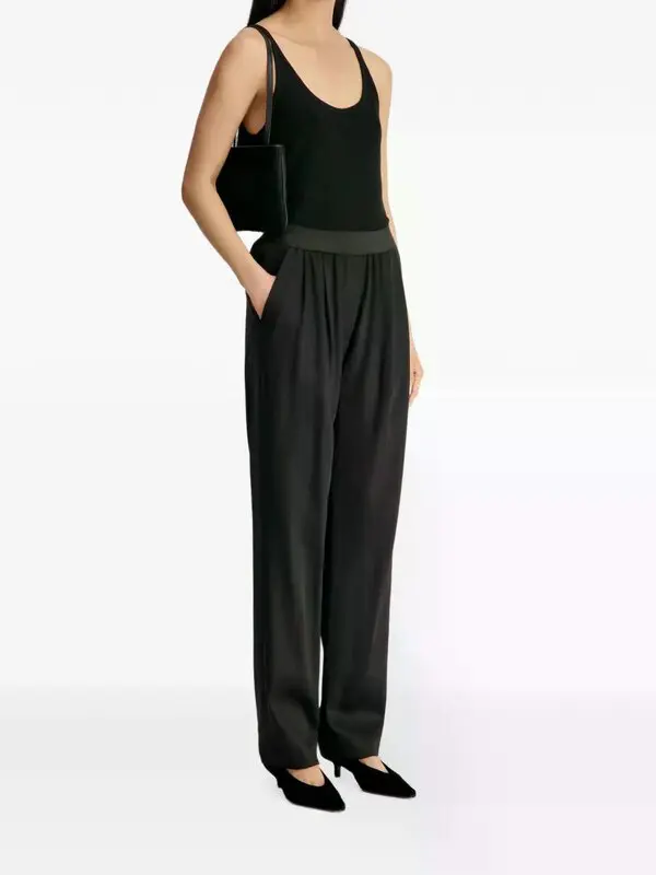 Loulou De Saison Dan Pleated Elasticated-waistband Straight Trousers