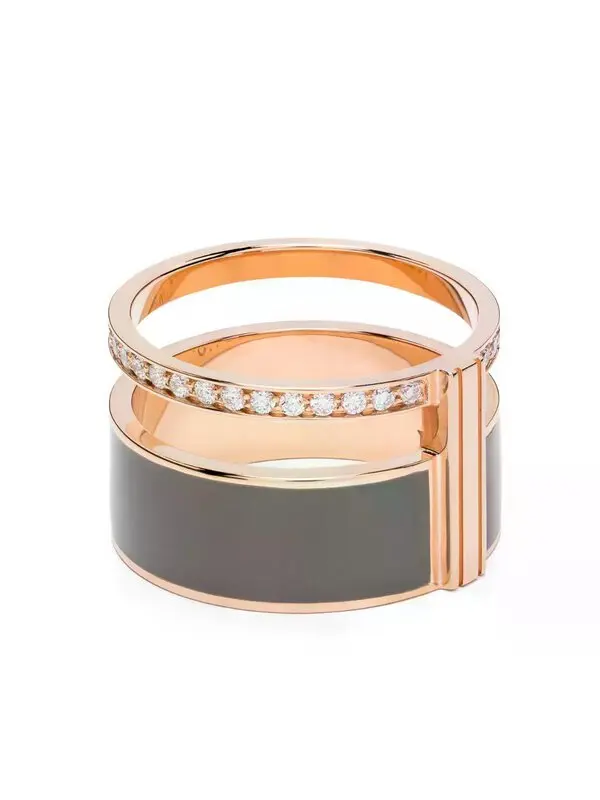 REPOSSI 18kt Rose Gold Berbere Diamond Ring