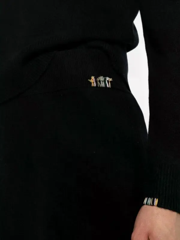Extreme Cashmere Cashmere A-line Skirt With Embroidered Detail