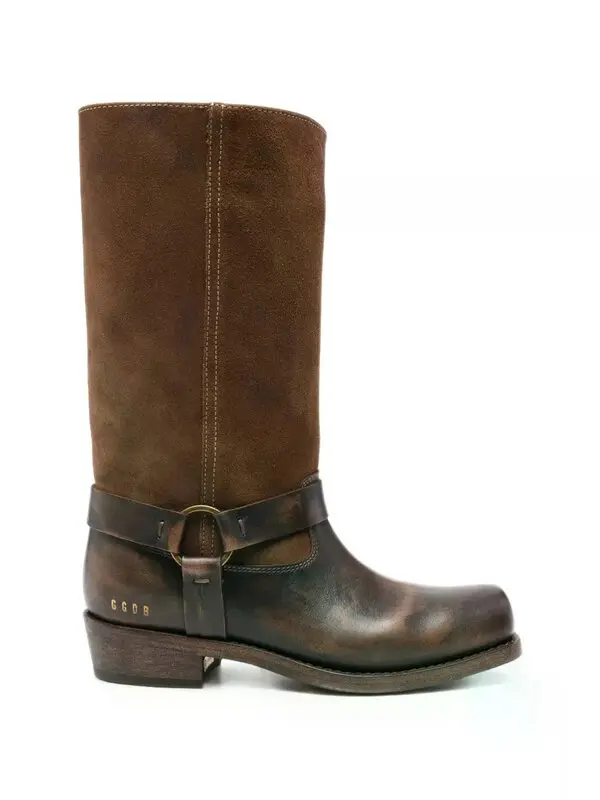 GOLDEN GOOSE Distressed-effect Boots - Brown