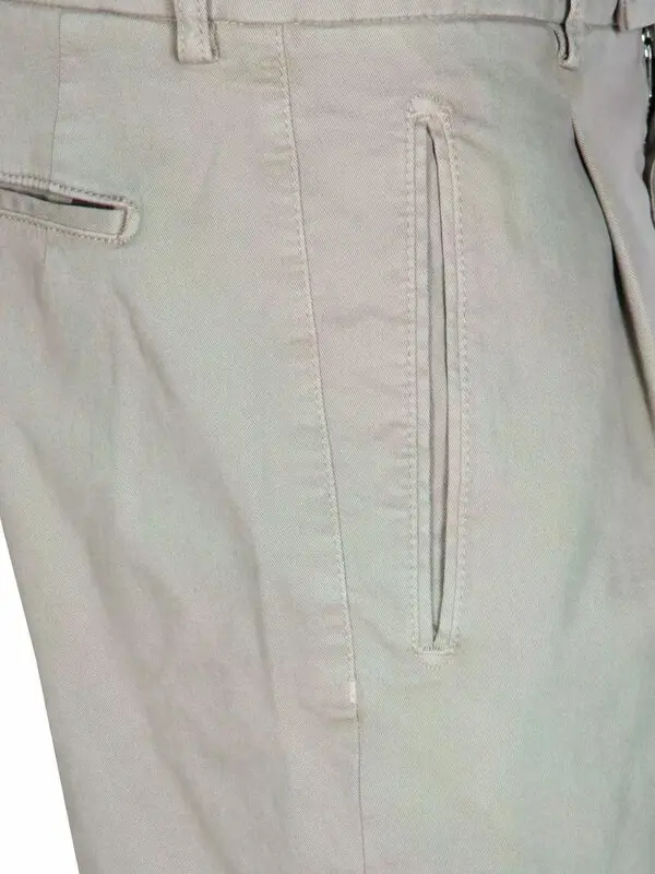 BERWICH Pleated Turn-up Trousers
