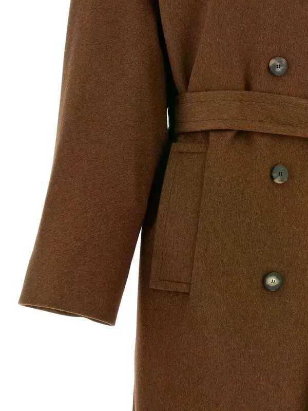 Alberto Biani Belted Double-breasted Coat
