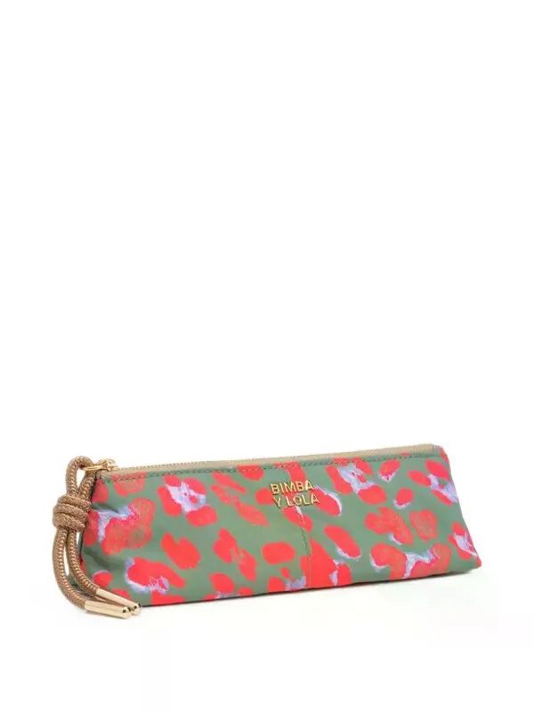 Bimba Y Lola Aquamarine Leopard Nylon Case