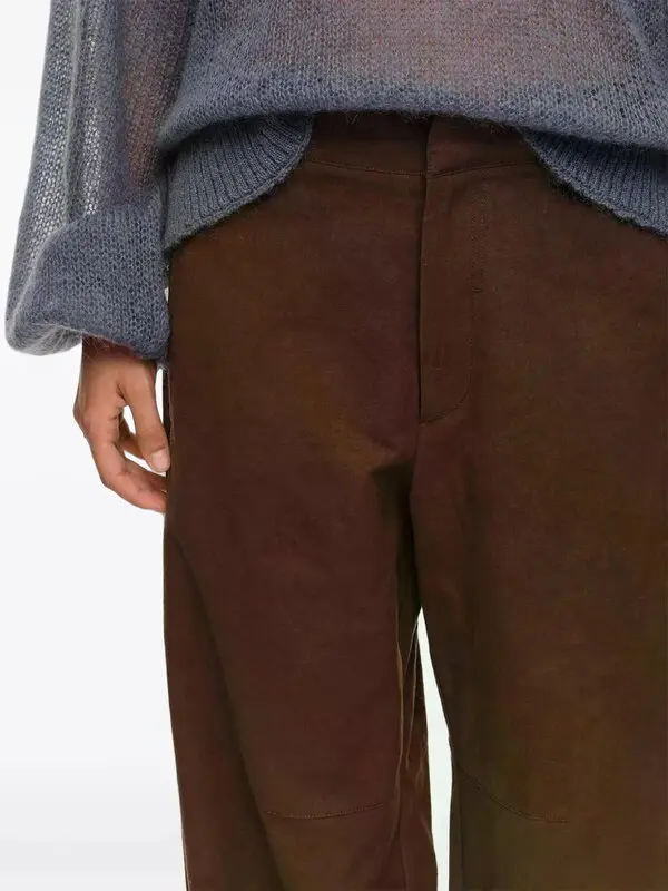 Bimba Y Lola Oak Barrel-leg Trousers With Adjustable Waist