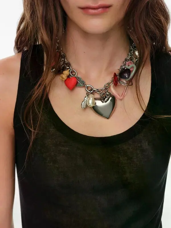 Bimba Y Lola Hearts-multicharm Necklace