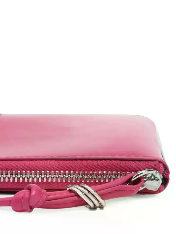 Bimba Y Lola Large Fuchsia Leather Coin Purse
