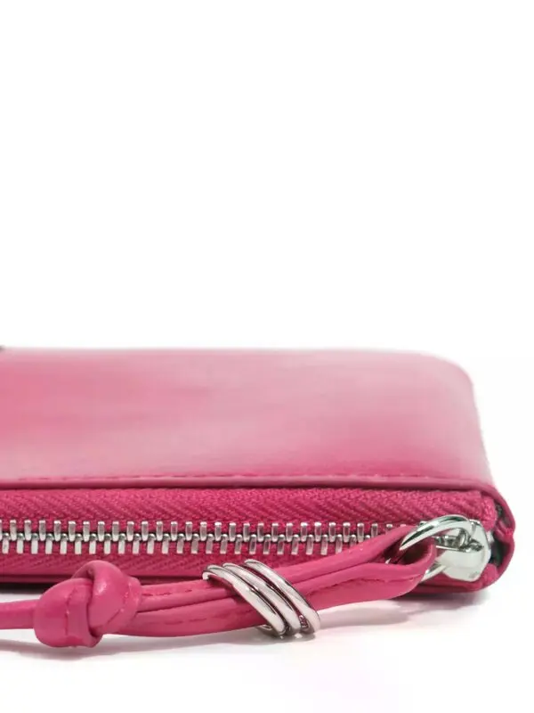 Bimba Y Lola Large Fuchsia Leather Coin Purse