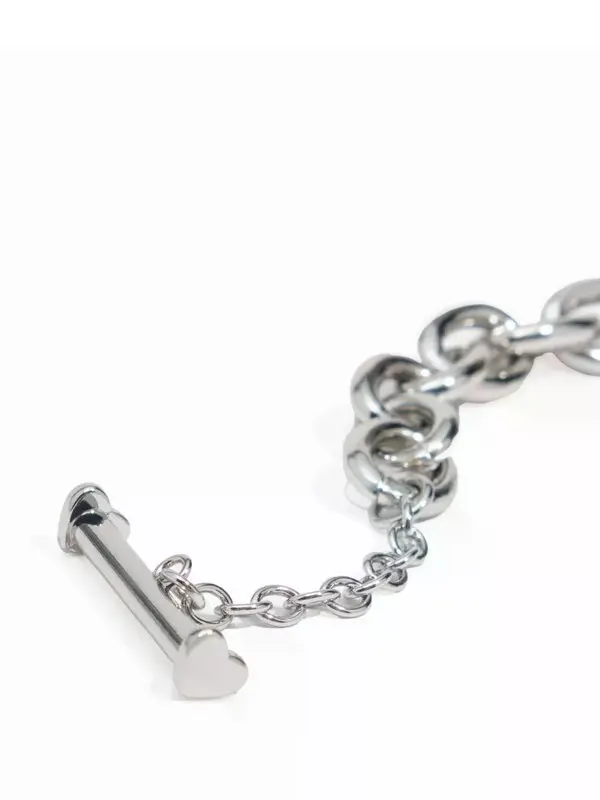 Bimba Y Lola Black Heart Chain Necklace