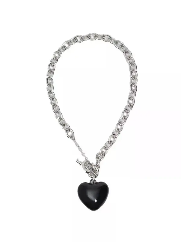 Bimba Y Lola Heart Chain Necklace - Silver