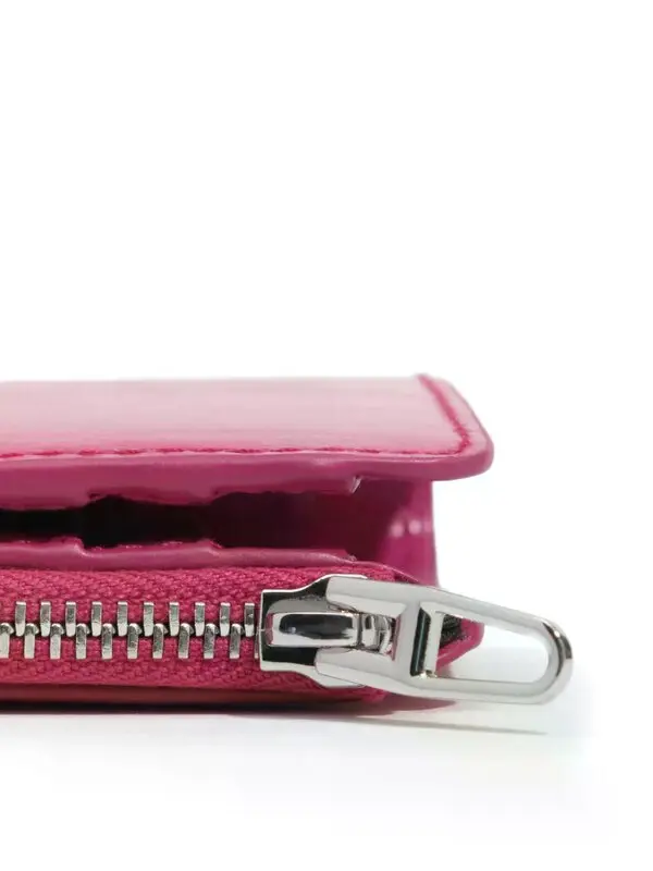 Bimba Y Lola Fuchsia Leather Compact Purse