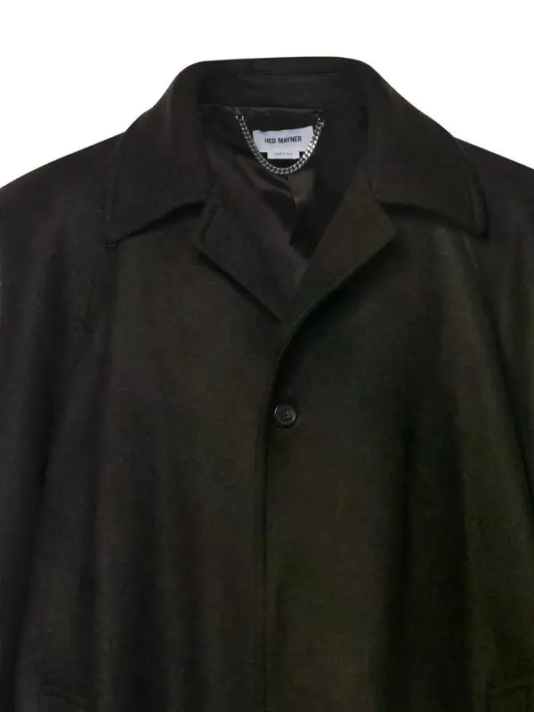 HED MAYNER Notched-lapel Single-breasted Coat