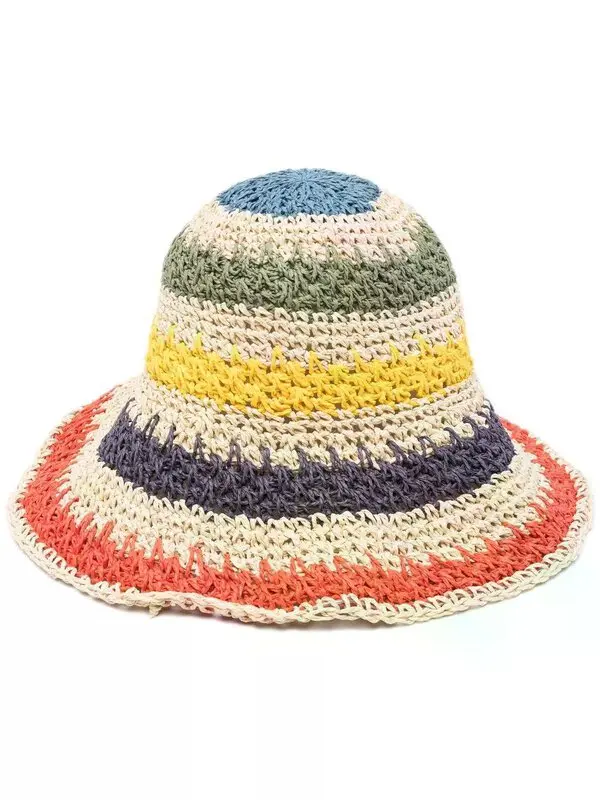 Ruslan Baginskiy Striped Knitted Bucket Hat