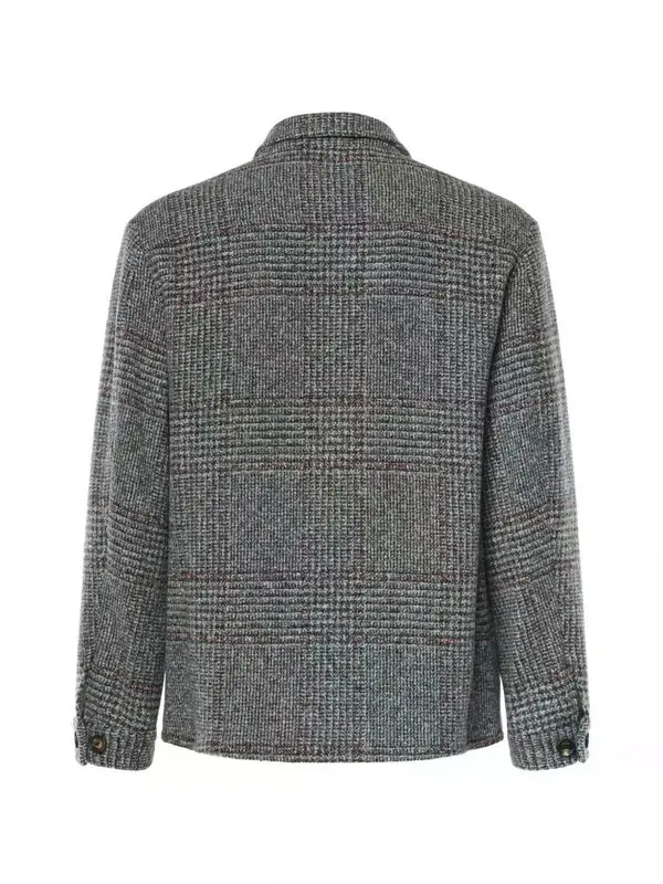 Eleventy Checked Shirt Jacket