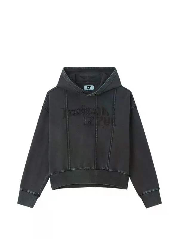 Izzue Logo-embroidered Paneled Hoodie