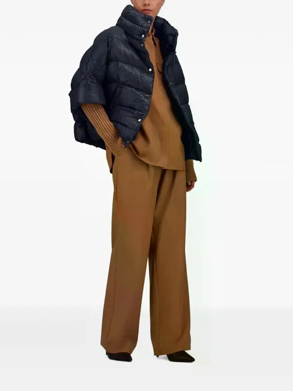 Herno Quilted High-neck Cape