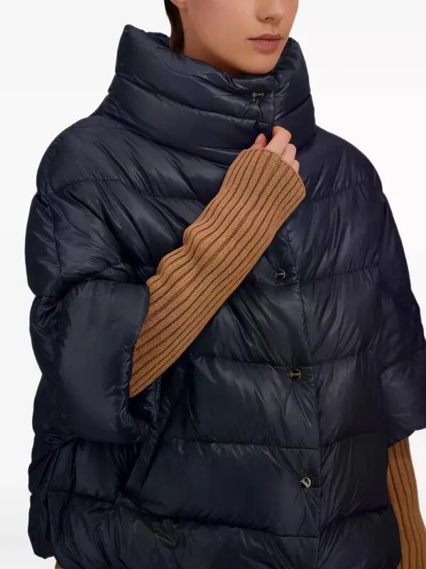 Herno Quilted High-neck Cape