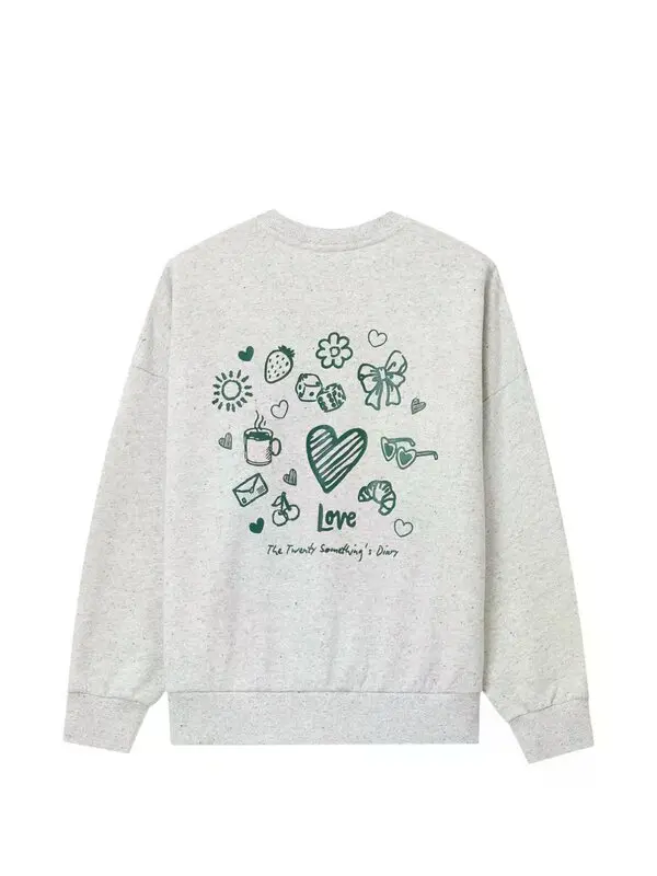 CHOCOOLATE Graphic Print Cotton Sweatshirt