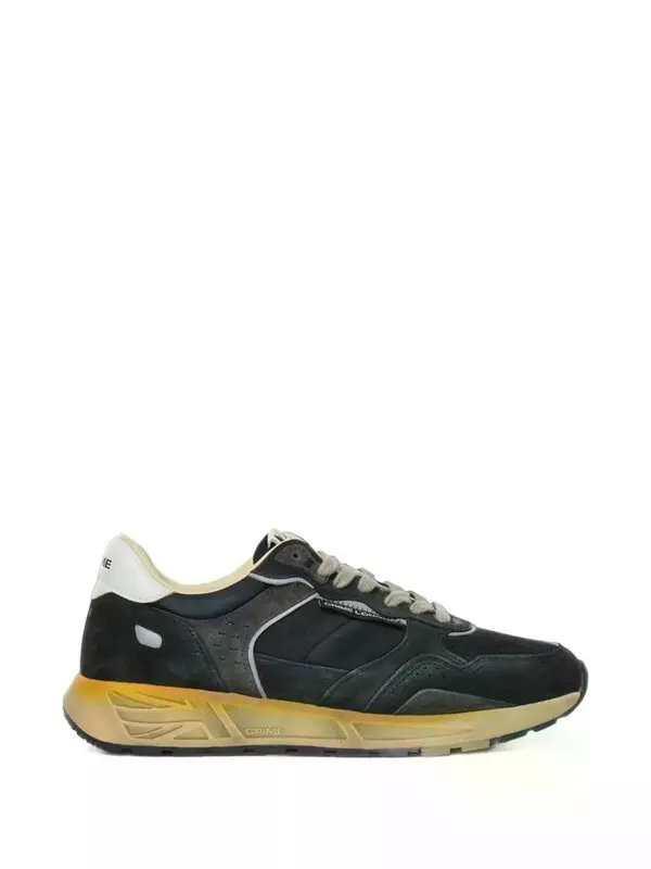 CRIME LONDON Rush Logo-patch Panelled Sneakers - Black