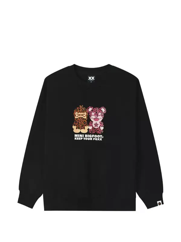 FINGERCROXX Graphic Print Crew Neck Sweater