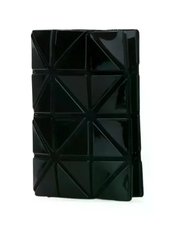 Issey Miyake Geometric-panel Card Case - Black