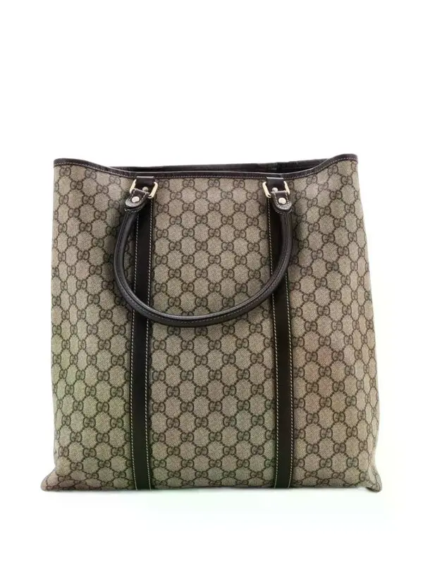 Gucci Joy Gg Coated Canvas Large Tote Bag