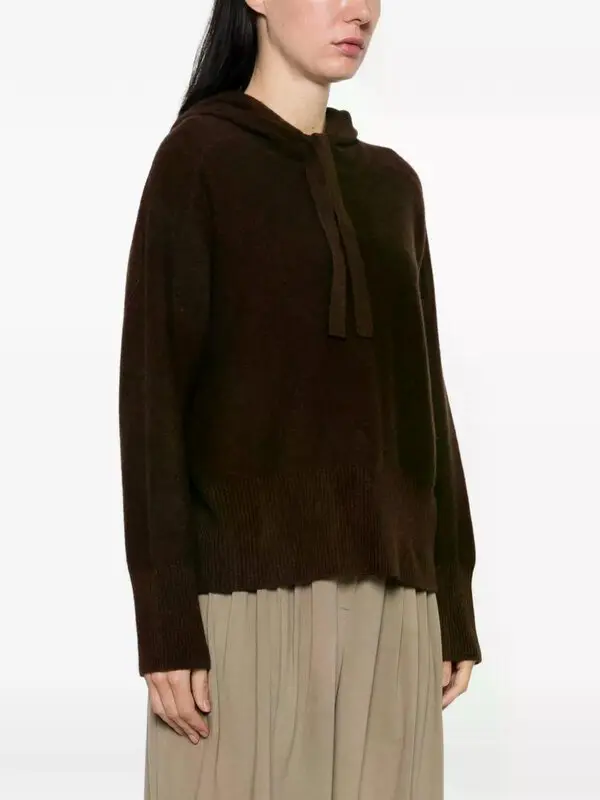 EMERSON RENALDI Ribbed-knit Drawstring Hoodie