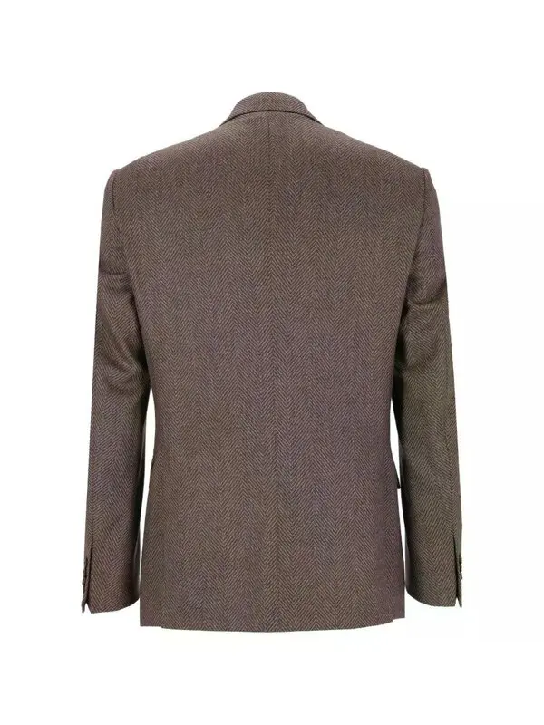 Emporio Armani Herringbone Single-breasted Suit