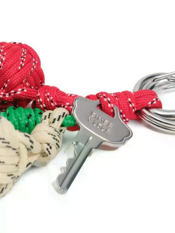 Bimba Y Lola Braided Beads And Cord Keyring