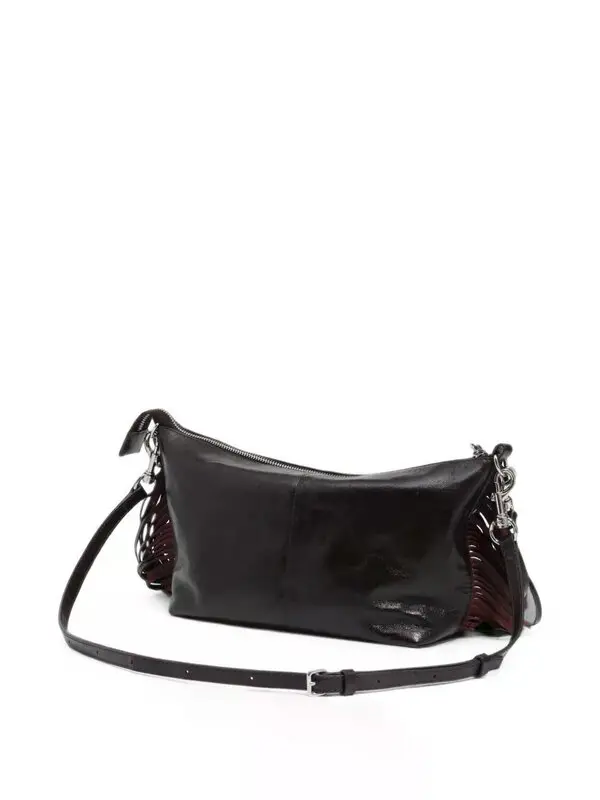 Bimba Y Lola Medium Burgundy Fringed Leather Madrid Bag
