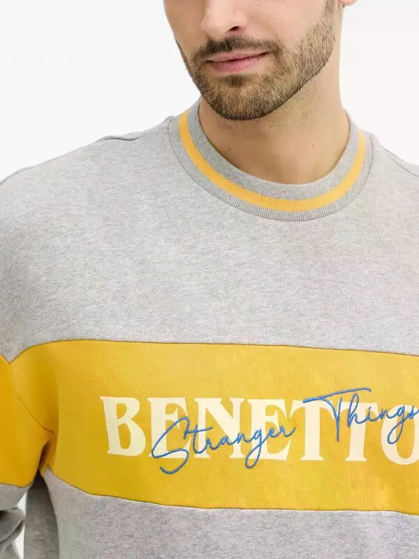 BENETTON X Stranger Things Logo-embroidered Sweatshirt