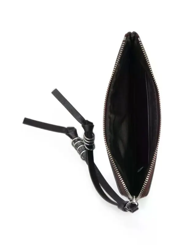 Bimba Y Lola Large Dark Burgundy Leather Coin Purse