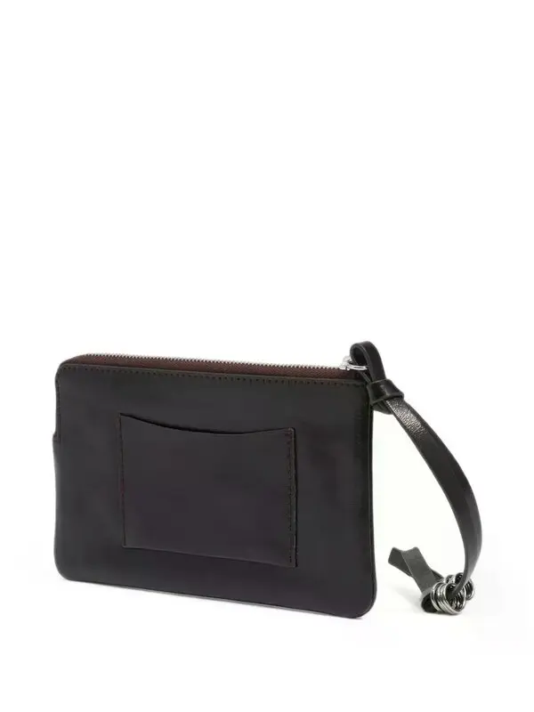 Bimba Y Lola Large Dark Burgundy Leather Coin Purse - Red