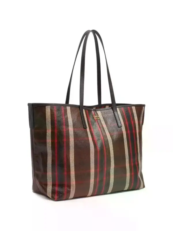 Bimba Y Lola Large Oak Tartan Shopper Bag