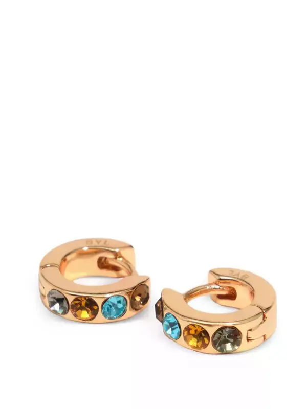 Bimba Y Lola Crystal Mini Hoop Earrings