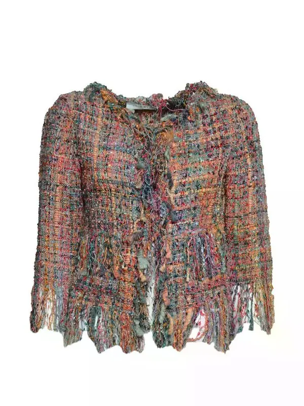 CHARLOTT Fringe-trimmed Bouclé Jacket