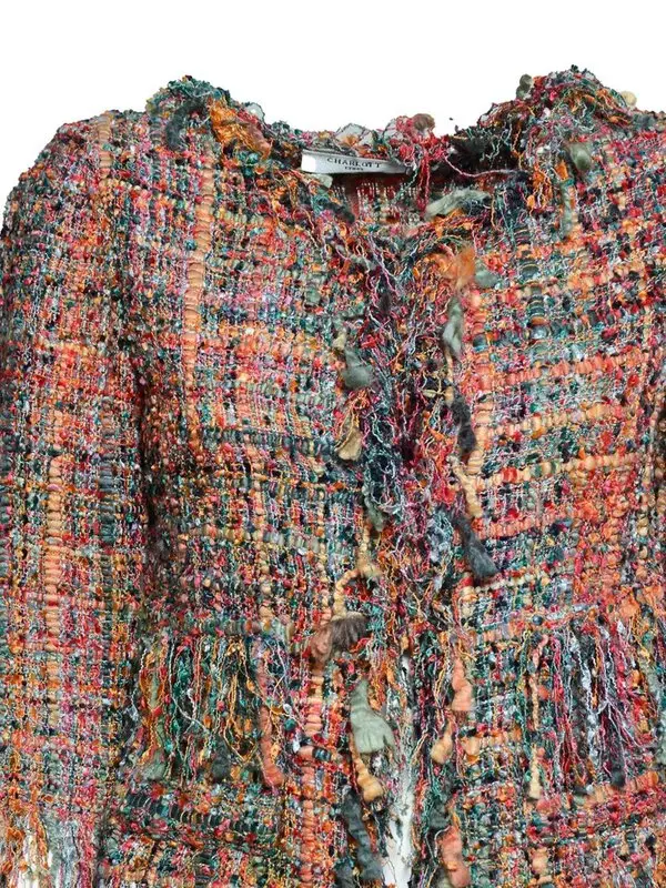 CHARLOTT Fringe-trimmed Bouclé Jacket