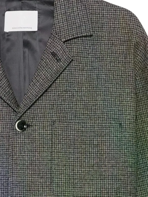 NINE:INTHE:MORNING Houndstooth-pattern Notch-lapels Jacket